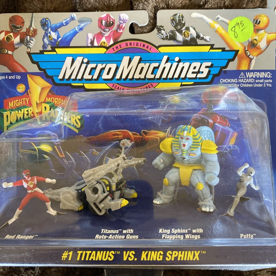 Micro Machines Mighty Morphin Power Rangers Titanus vs. King Sphinx | eBay