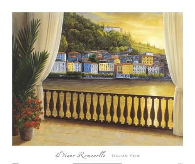 Italian View by Diane Romanello Landscape Paper Print | eBay