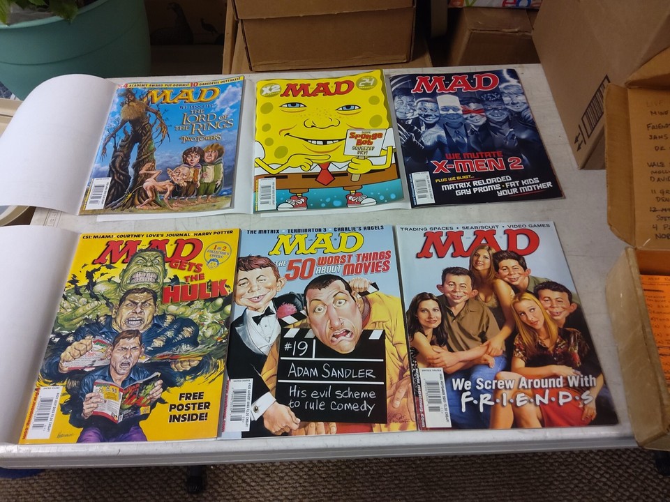 Mad magazine 30 issue lot #37 400s 400-435 checked complete 2000-2003 ...
