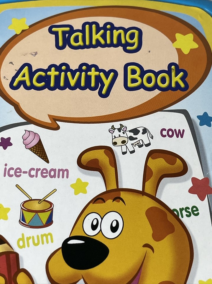 2009 Talking Activity Book 8 Pages of Letters Numbers Animals & More ...