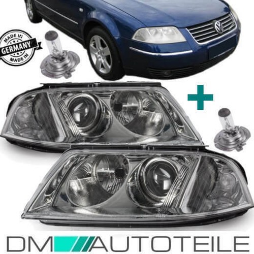 for VW Passat 3BG B5 headlights set left right 2000-05/2005 brand bulbs ...