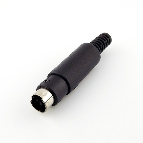 Universal 5 Pin Mini DIN Male Plug S-video Connector Adapter With ...