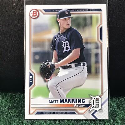 Matt Manning 2021 Bowman Prospects Detroit Tigers Baseball Card #BP111 ...