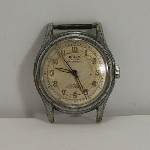 Vintage Men's Driva Geneve Manual Watch for Parts/Repair/Restore, Not ...
