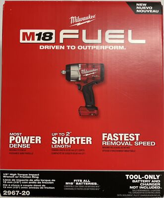 Milwaukee 2967-20 M18 1/2 High Torque Impact w/ friction ring NEW in ...