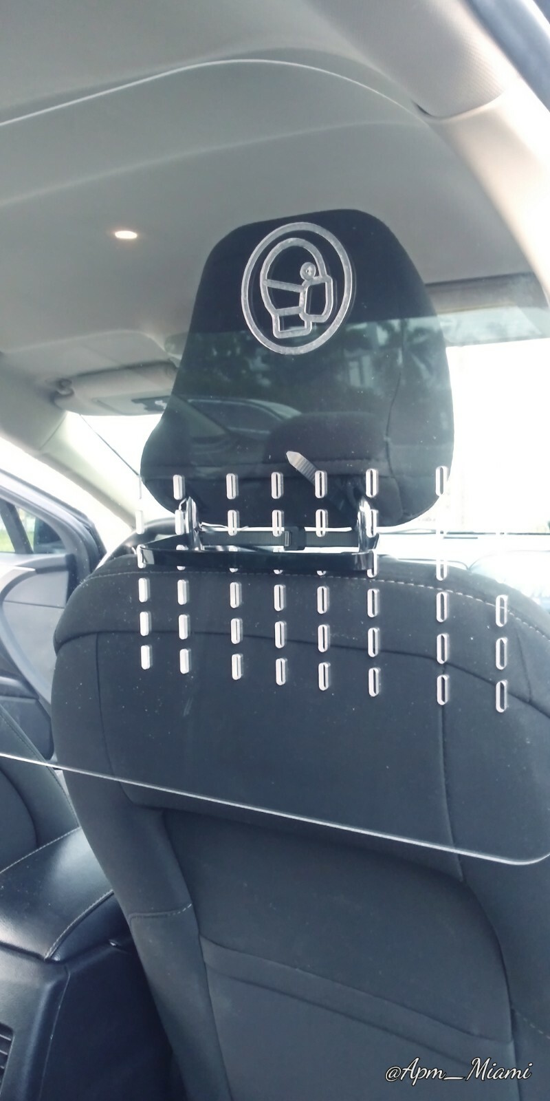 Clear Acrylic Uber Taxi Lyft Sneeze Cough Guard Shield Barrier Hard ...