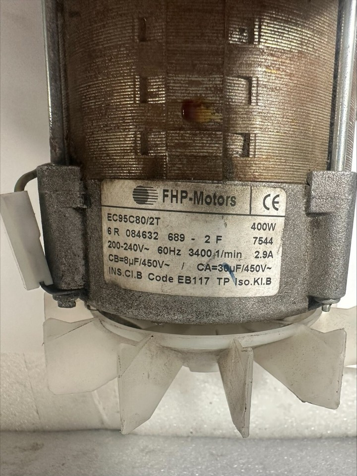 DRYER DRUM MOTOR FOR WASCOMAT TD3030, 200-240V 2PH P/N: 487021575 [USED ...