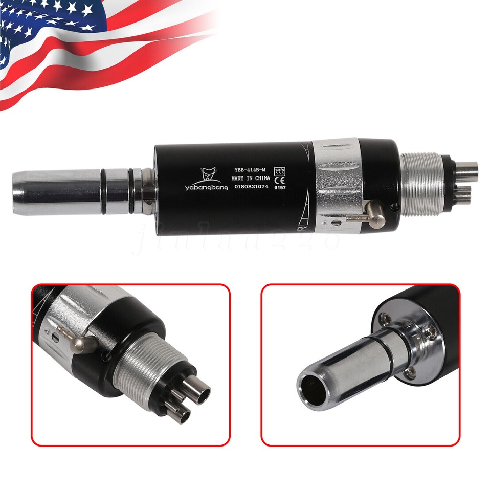 Dental Low Speed Handpiece Kit Straight Air Motor Contra Angle External ...