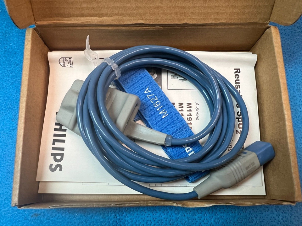 Philips M1191A SpO2 Cable & Sensor (E655) | eBay