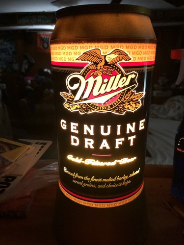 1994 Miller Genuine Draft Beer Can Rotating Light Lamp 12 x 5 inches ...