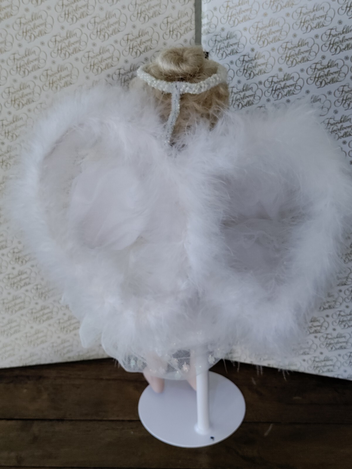 VTG RARE LTD. "CHERUB GUARDIAN ANGEL" Porcelain Doll By MARYSE NICOLE ...