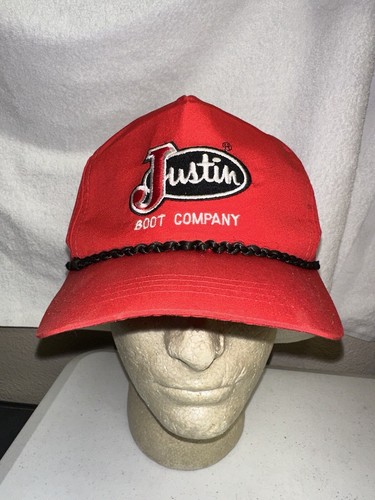 Vintage Justin Boot Company Snapback Baseball Cap Trucker Hat Lid | eBay