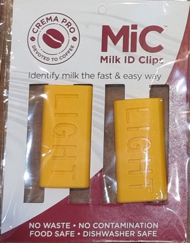 Milk ID Clips - Light Milk - Yellow - Crema Pro | eBay