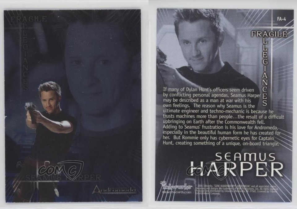 2004 Inkworks Andromeda: Reign of the Commonwealth Seamus Harper #FA-4 ...