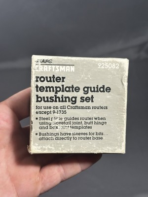 Sears Craftsman Router Template Guide Bushing Set 925082 | eBay