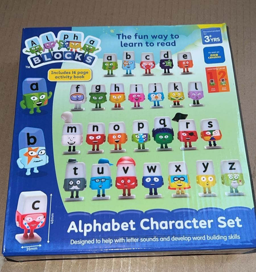 ALPHABLOCKS Alphabet Character Set - 26 Letter Alphabet Toys for ...