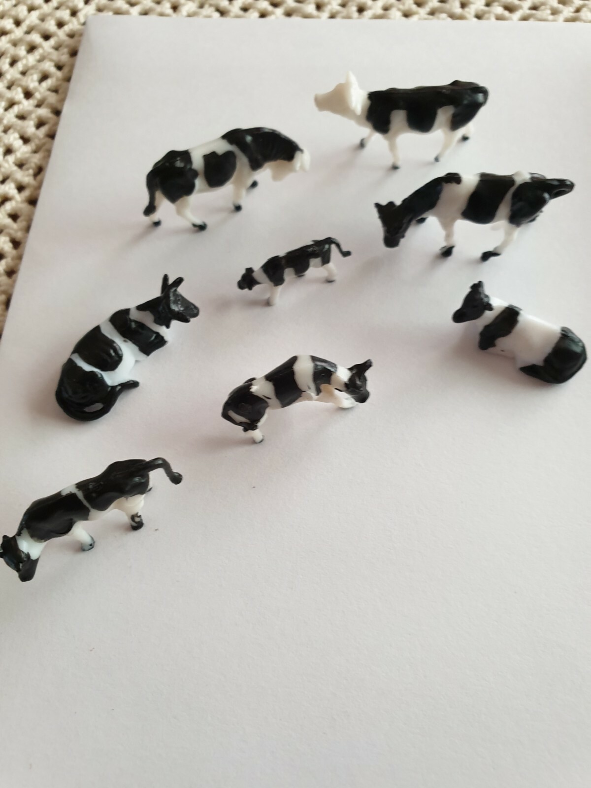 1:76 Scale HO/OO Gauge 00 Cows Model Railway Black & White Cow | eBay UK