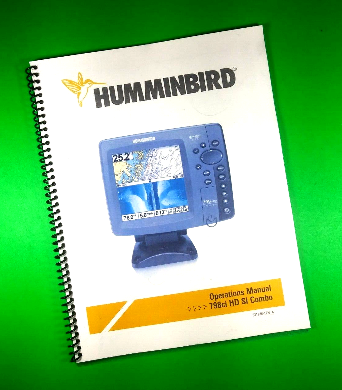 Owners Manual for Humminbird 798ci HD SI Combo, 200 Pages W/Clear ...