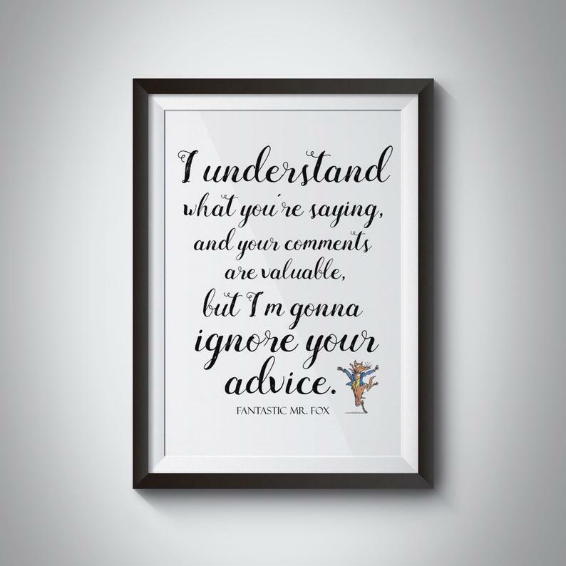 Silver Fox Quotes We're All Different Quote From Mr. Fox Movie" Pillow