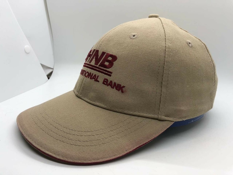 HNB Hondo TX National Bank Cap Hat Adult Adjustable Beige Cotton | eBay