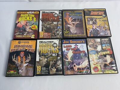 Hunting DVD Lot of 8 Monster Bucks, Prime Time Bucks, Big Game and More ...