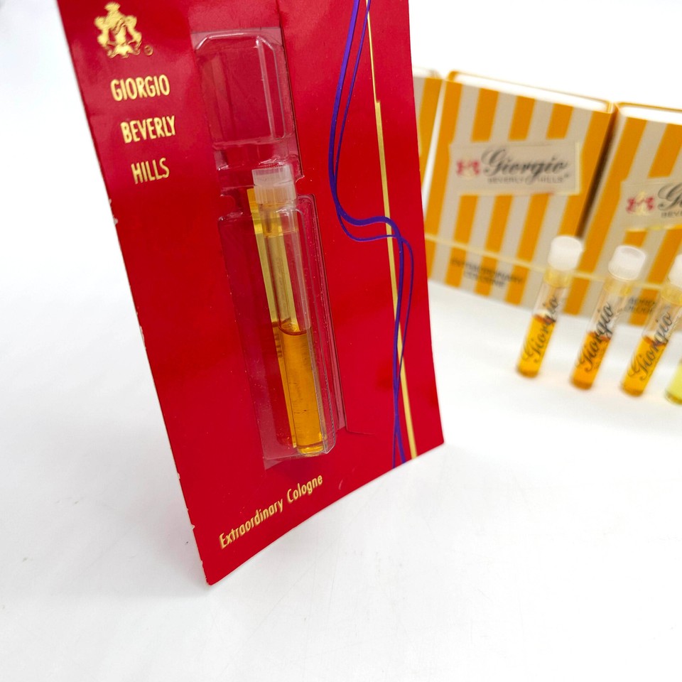 Giorgio Bevelry Hills Mens Cologne Mini Bottle Sample Lot Red Vile ...
