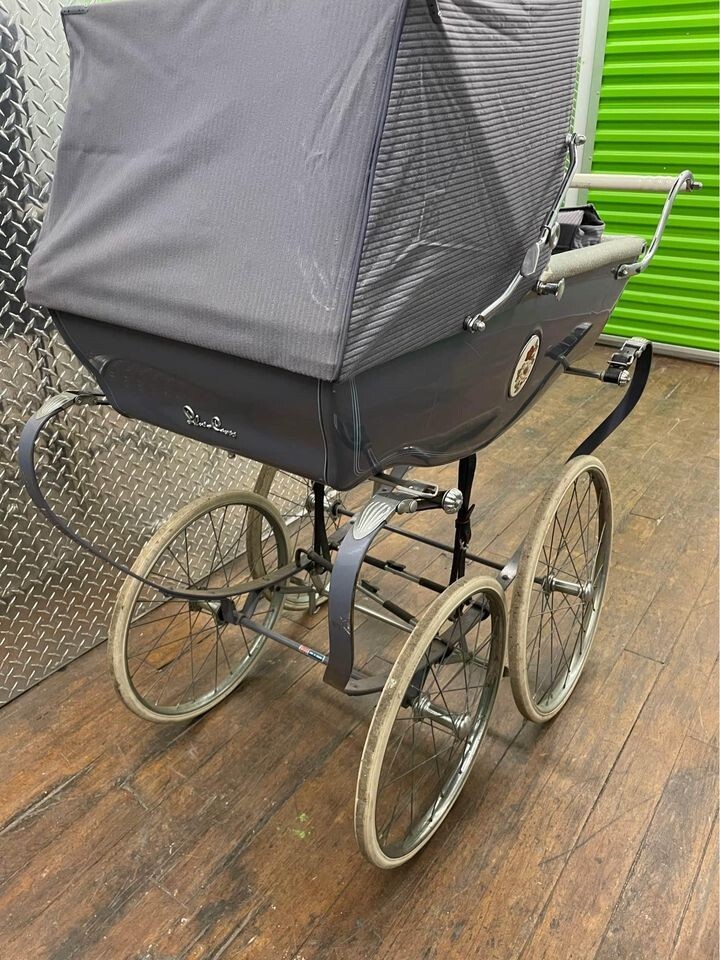 Vintage Silver Cross Baby Carriage Stroller VTG England Pram Doll Child ...