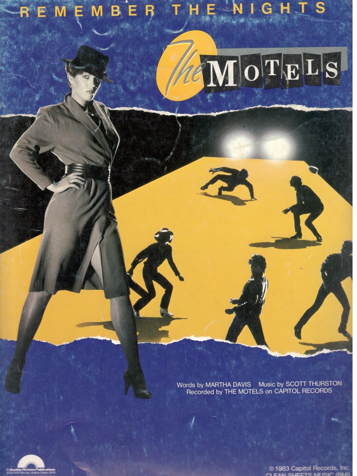 THE MOTELS "REMEMBER THE NIGHTS" SHEET MUSIC-PIANO/VOCAL/GUITAR/CHORDS ...
