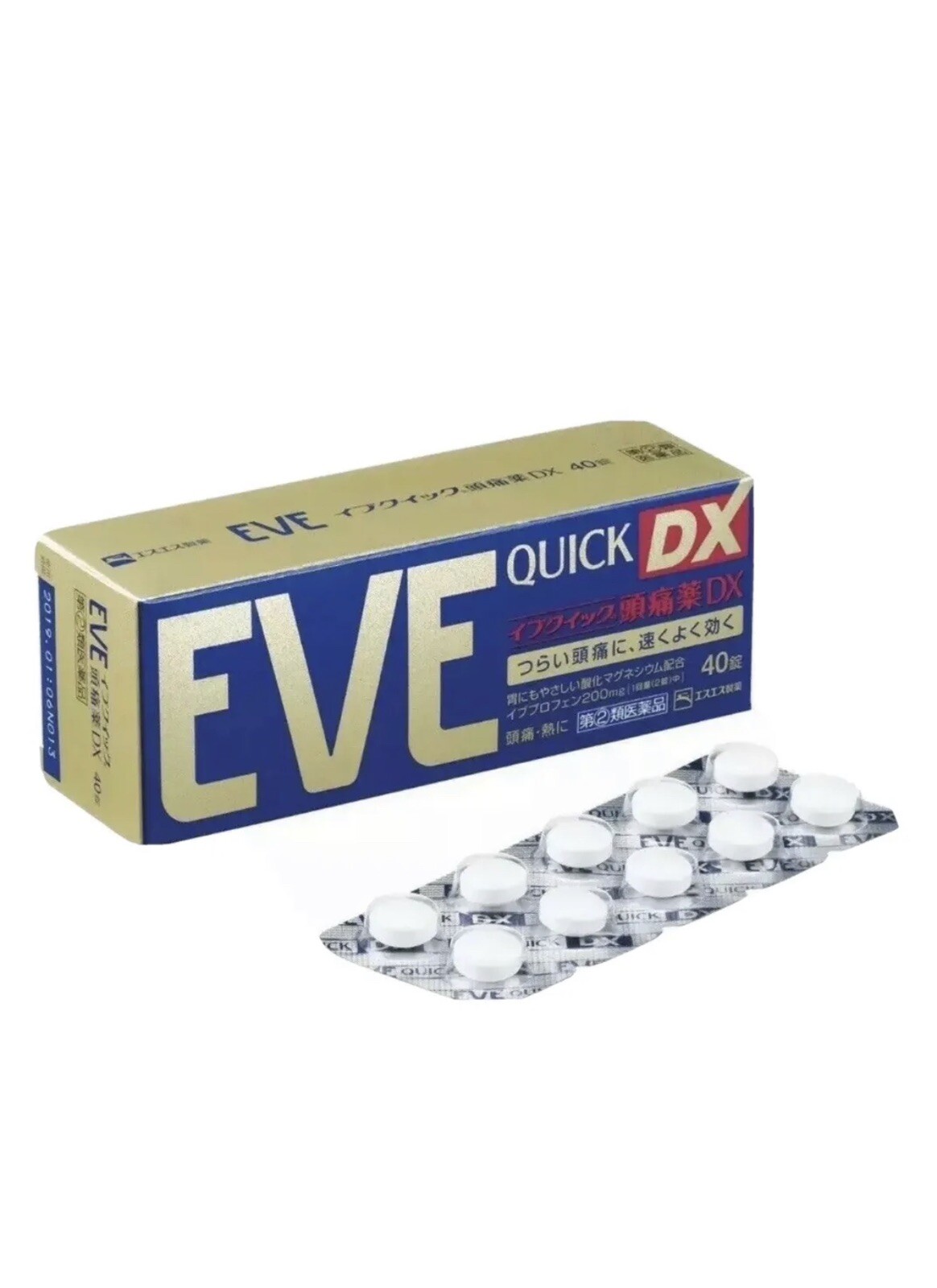 SSP Eve Quick DX 40 Tablets Headache Pain Relief 4987300058824 B01cnf3kag for sale online | eBay