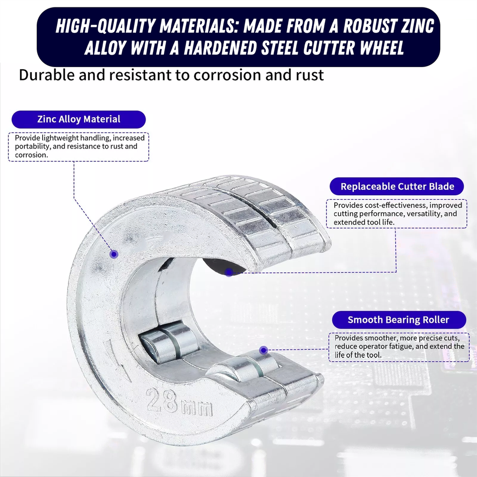 Pipe slice Copper Pipe Cutter set 15mm, 22mm or 28mm Tube Cutter ...