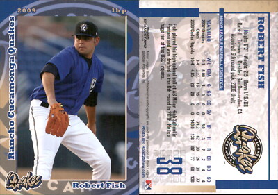 Robert Fish 2009 Grandstand Rancho Cucamonga Quakes RC FREE SHIP ...