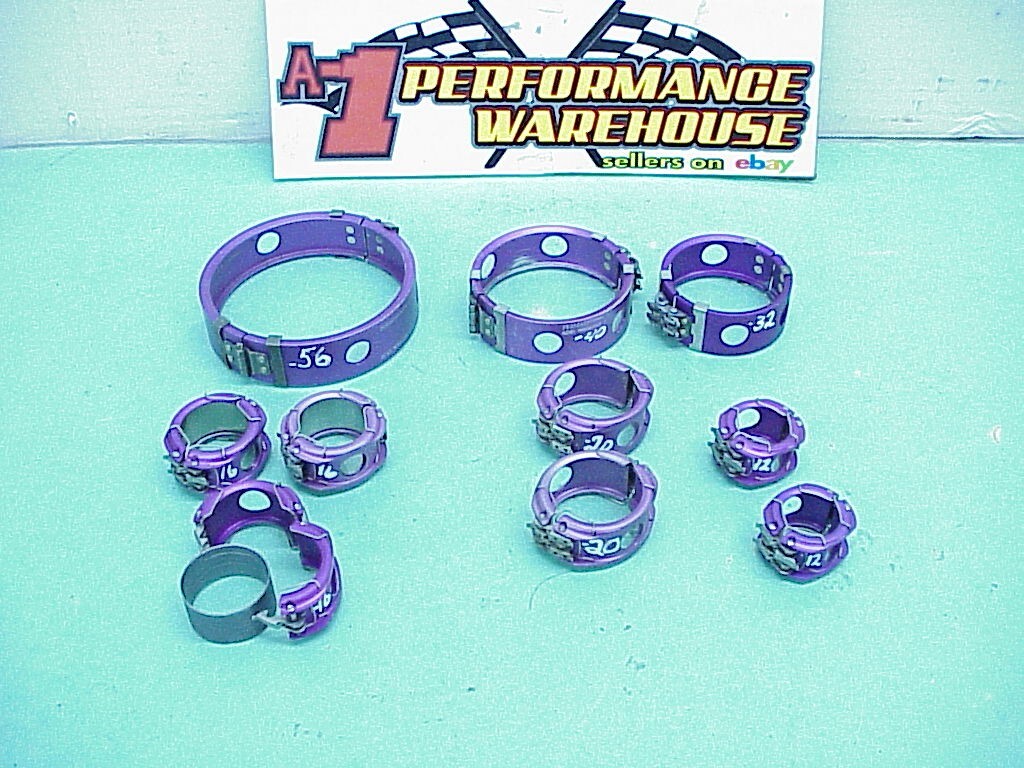 Hydraflow/Wiggins Purple Clamshell Quick Connect Clamps ASSORTMENT ...