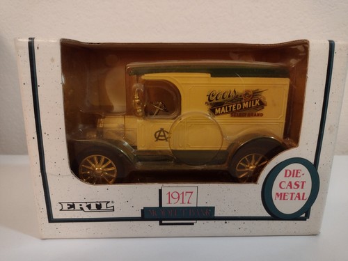 ERTL 1917 MODEL T VAN BANK COORS MALTED DIE-CAST NEW NIB #9543 1/25 ...