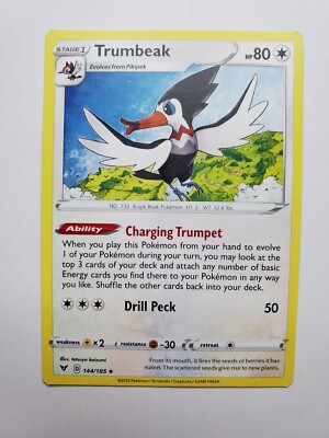 Pokémon Card Trumbeak 144/185 - Vivid Voltage 2020 Uncommon - NM | eBay