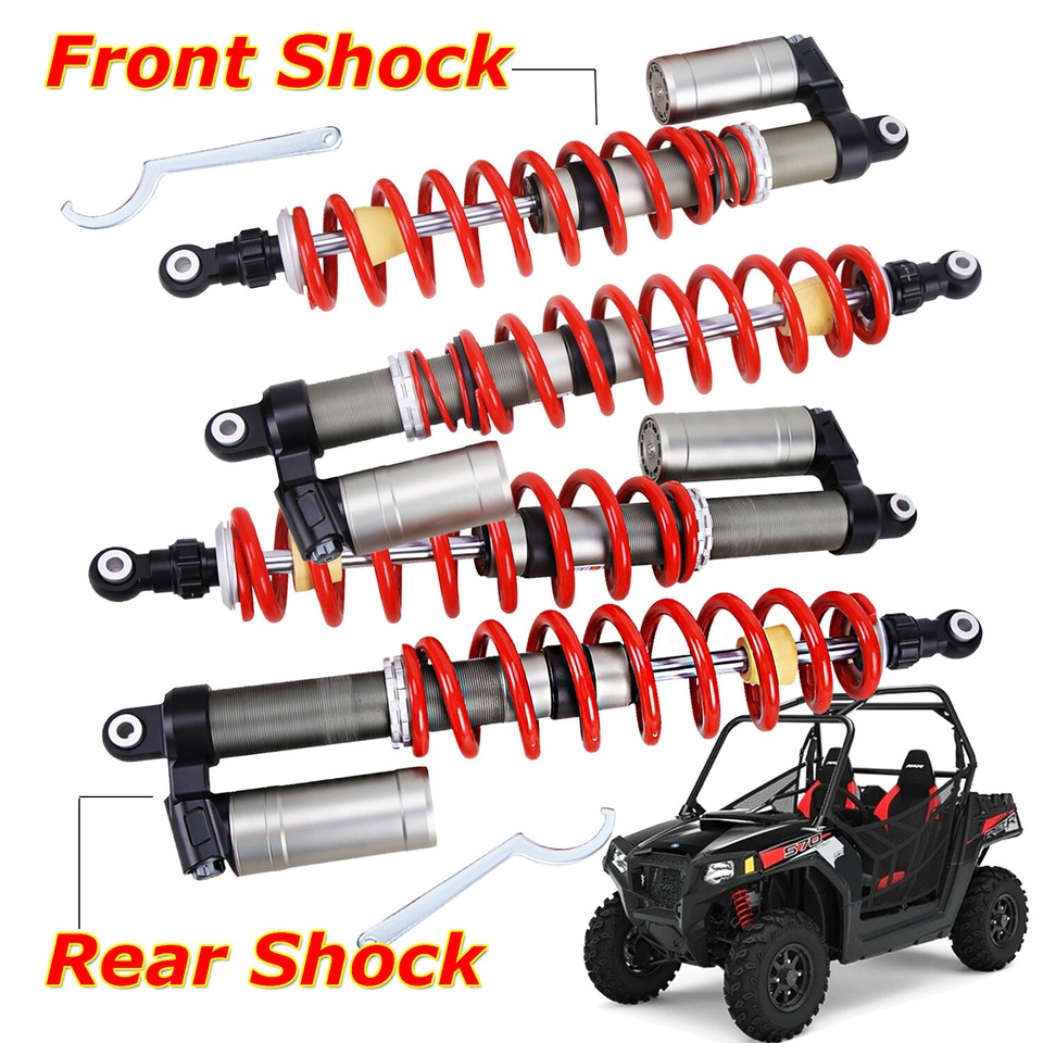 ADJUSTABLE STAGE 5 PERFORMANCE FRONT &REAR SHOCKS ABSORBER FOR POLARIS ...
