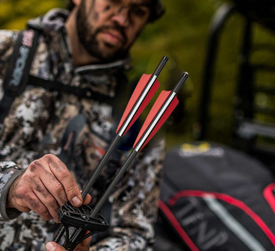 SALE 12Pcs 20" Crossbow Bolts Carbon Arrows Half Moon Nocks 8.8mm Shaft ...