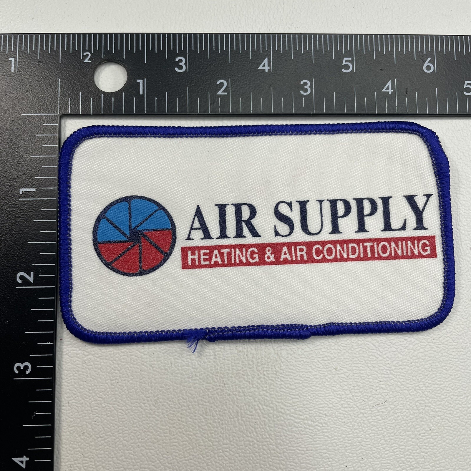 Vtg AIR SUPPLY HEATING & AIR CONDITIONING Advertising Patch (HVAC) 00XO ...
