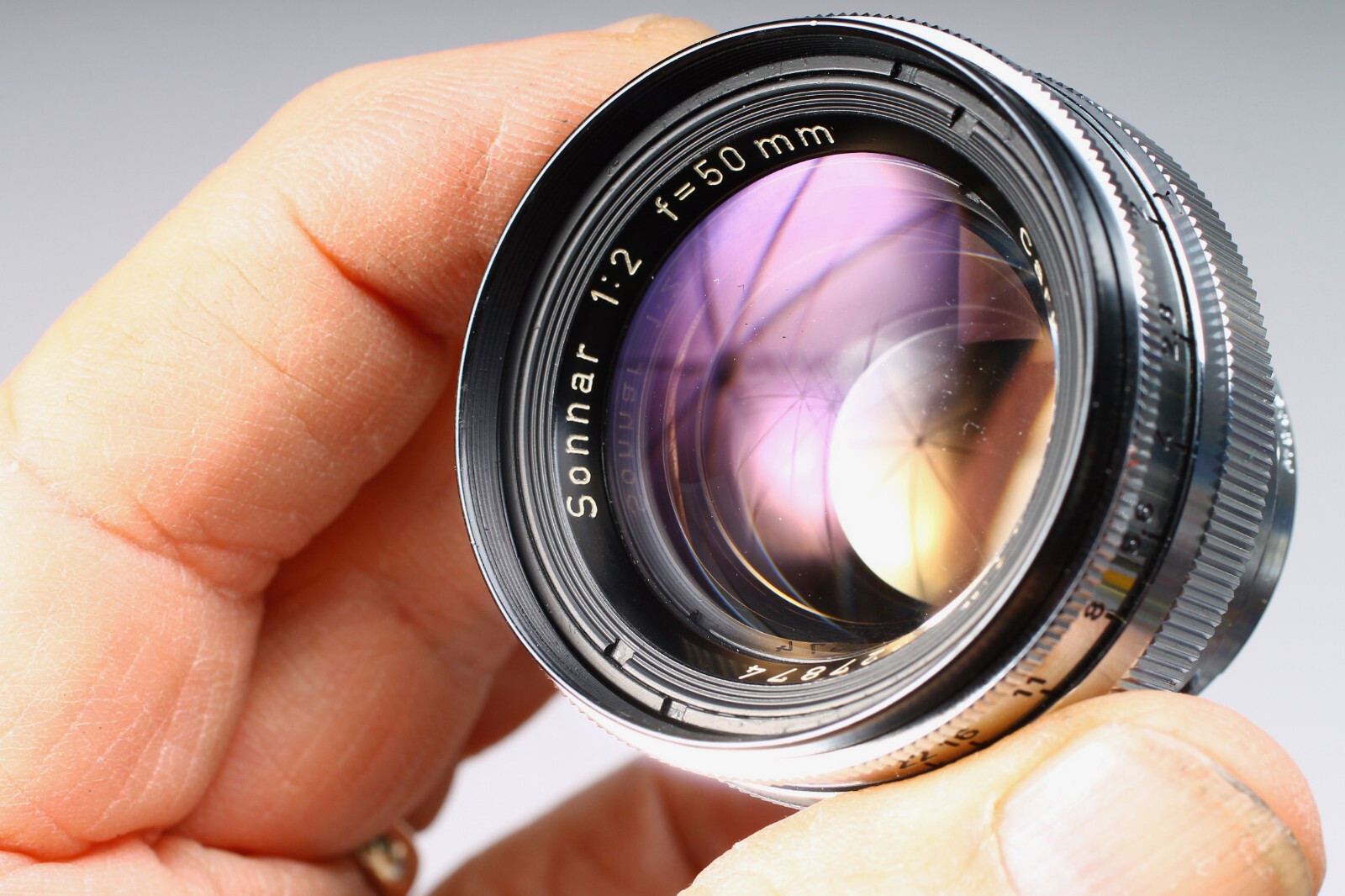 CONTAX llA COLOR DIAL RANGEFINDER W 50MM 1:2.0 SONNAR LENS STICKY ...