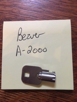 A-2000 Key For Beaver Gumball Candy Toy Vending Machine Lock Code A2000 ...