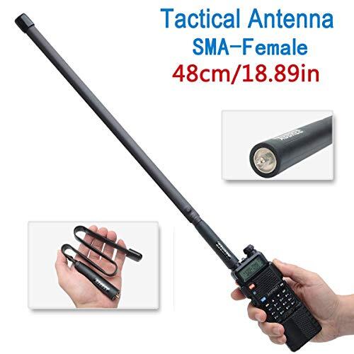2x 18.8" Tactical UHF VHF Antenna For Baofeng UV-5R BF-F8HP 5RM K5PLUS ...