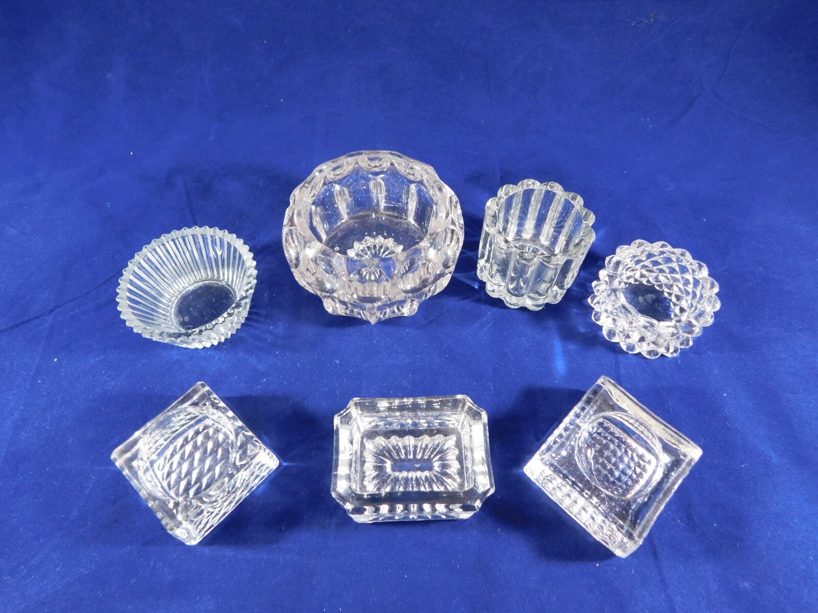 Vintage Crystal Salt Cellars Lot of 7 | eBay