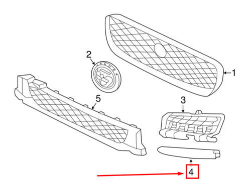 JAGUAR XF X260 Stoßstangenleiste vorne links T2H11145 NEU ORIGINAL ...