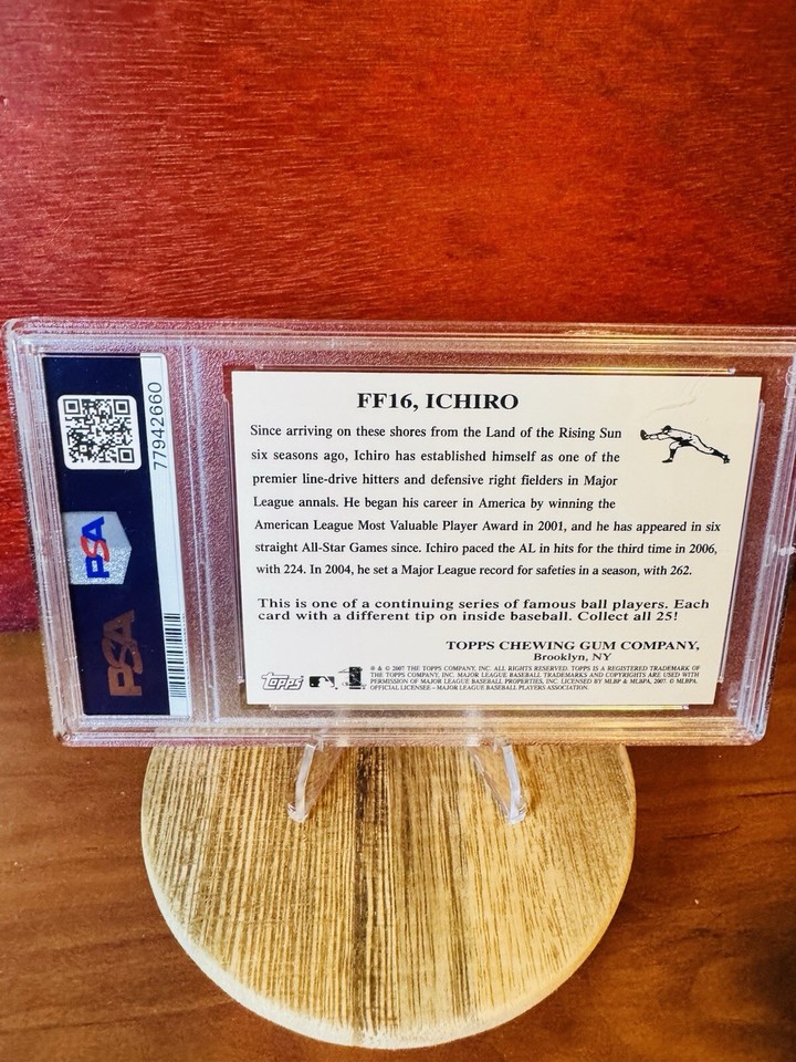 2007 Topps Ichiro Flashback Friday #FF16 Baseball Card Seattle Mariners ...