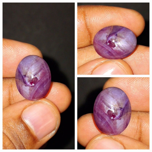 STAR RUBY RARE NATURAL VIOLET 23.30 Ct CABOCHON LOOSE GEMSTONE WITH VIDEO | eBay