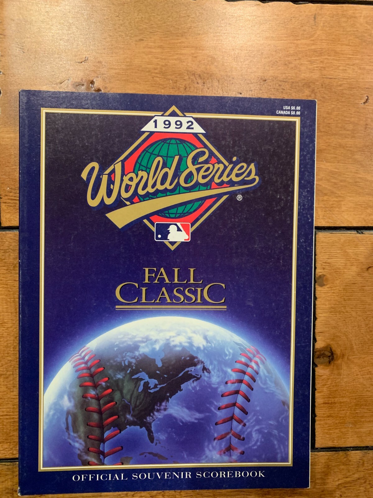 1992 MLB World Series Official Program Toronto Blue Jays vs. Atlanta ...