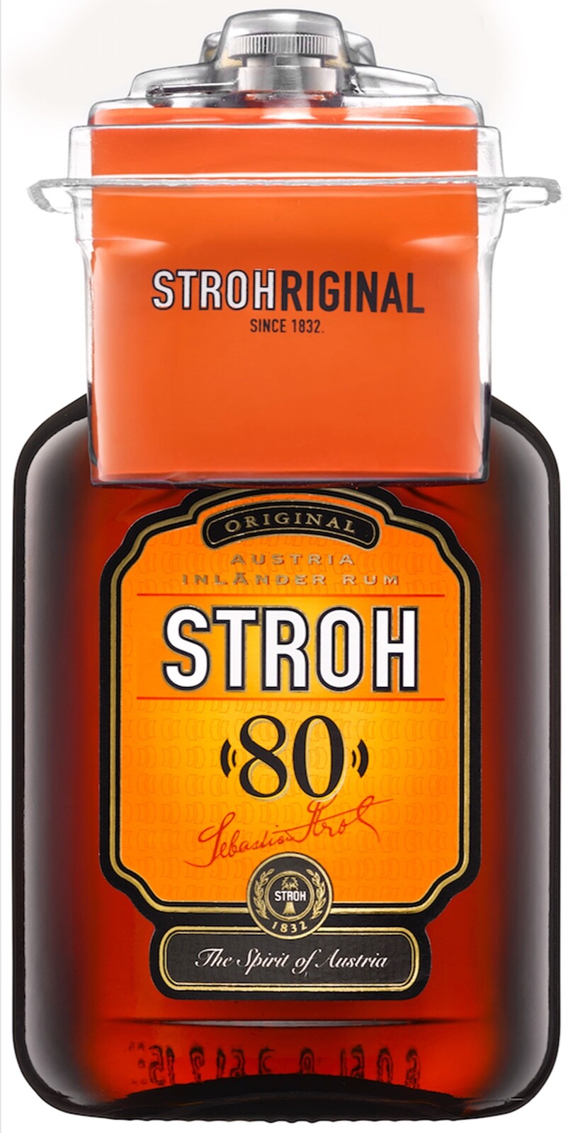 Stroh 80 Inländer Original Rum inklusive Flachmann - 80 % Vol. / 1 ...