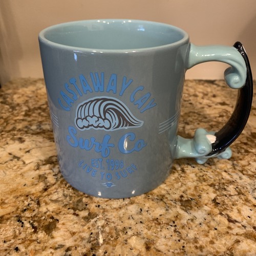 DISNEY CRUISE LINE CASTAWAY CAY MICKEY MOUSE SURF CO CERAMIC MUG LIVE ...