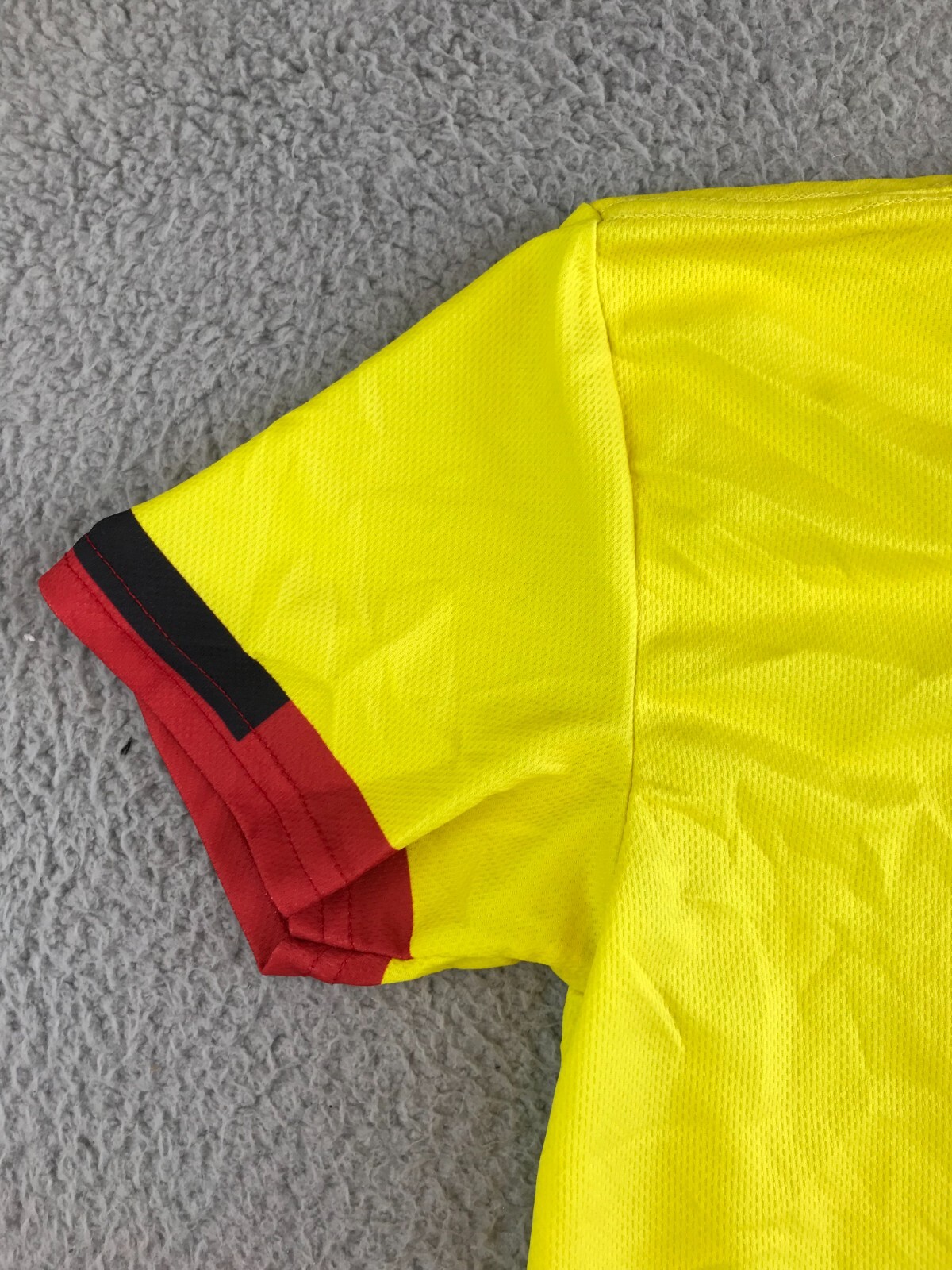 Barcelona BSC Pilsener Jersey Adult Yellow Soccer Short Sleeve V-Neck ...
