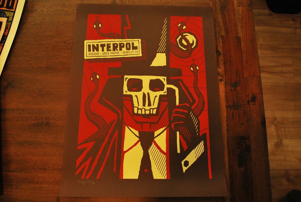 Interpol Concert Poster Greek Thater Berkley | eBay