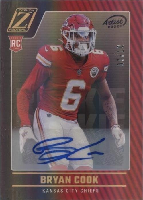 2022 Panini Zenith - Rookies Bryan Cook #187 Artist Proof Gold ...